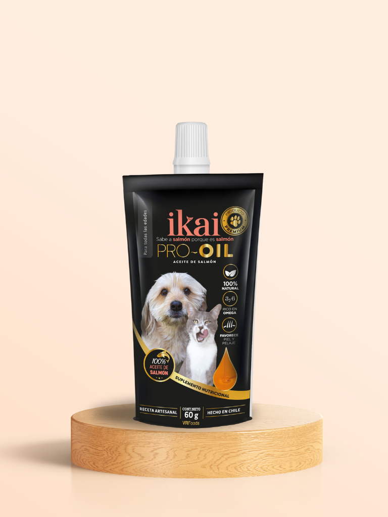 ACEITE de salmón para perros y gatos - 60 ml – Ikai Chile